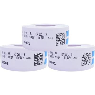 China Factory Hospital Wristbands For Accurate Patient Identification Inkjet Printed Thermo-Sensitive Paper ID Wristbands for sale