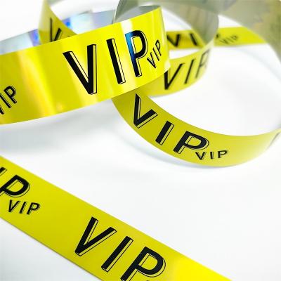 中国 工場 防水 耐汗 ティベック イベント 腕帯 イベント パーティー VIP 識別 入場 紙 イベント ブレスレット 販売のため