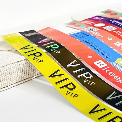 中国 工場 防水 耐汗 ティベック イベント 腕帯 イベント パーティー VIP 識別 入場 紙 イベント ブレスレット 販売のため