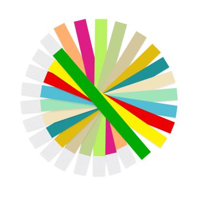 中国 色彩のあるイベント 合成紙の腕帯 彩色印刷 防水 汗 入り口 腕帯 販売のため