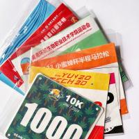China Rectangular Race Bib Numbers 0.5mm Thickness Personalized with Screen Printing for sale