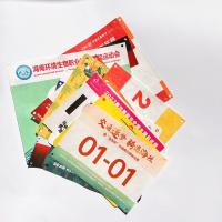 China Rectangular Race Bib Numbers 0.5mm Thickness Personalized with Screen Printing for sale