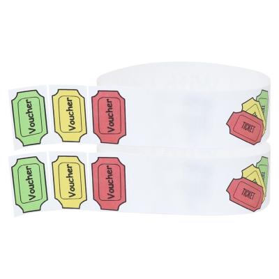 China Custom Tyvek Dupont Paper Wristband Activity Events Paper Event Admission Wristbands for sale