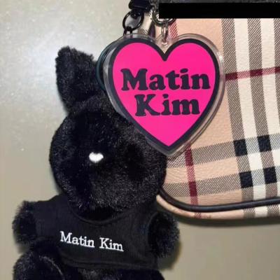 China Factory Custom Euramerican Heart Acrylic Key Chain Picture Key Ring Couple Lover Heart Text Words Printed Keychain for sale