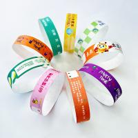 China Adjustable and Durable Tyvek Wristbands for Event Identification Disposable for sale