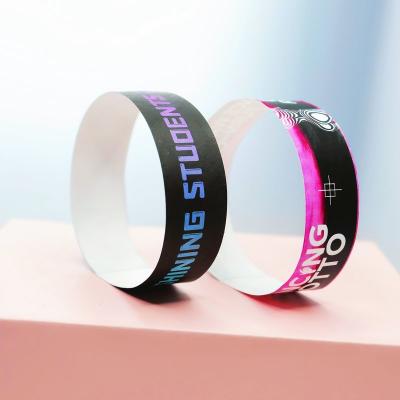 China Heat Resistant Custom Tyvek Wristbands Bulk Wristbands for Wedding Event for sale