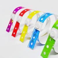China Customized Vinyl PVC L-Shaped Wristbands for Conference Attendee Identification for sale