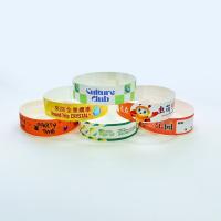 China Bar Coding and Heat Resistant Event Wristbands for Accurate Identification for sale
