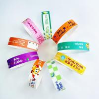 China Bar Coding and Heat Resistant Event Wristbands for Accurate Identification for sale