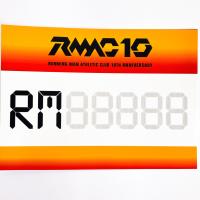 China Rectangular Competition Number Labels for Tyvek Material Competitions for sale