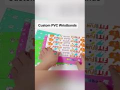 オーダーメイドロゴ イベント用タブ付きPVC/ビニール腕帯