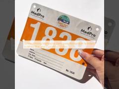 Screen Printing Method for Participant Recognition Numbers in White Blue and Customized Colors
