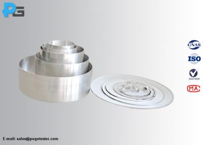 China Unpolished Aluminum Vessels for IEC60335-2-6 Compliant Cooking Tests with 110mm to 300mm Diameter and 2mm Wall Thickness for sale
