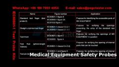 IEC60601 Test Probe Kits Medical Equipment Safety