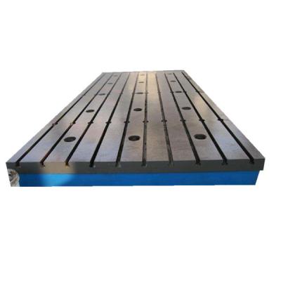 China Crossed HT250  T Slot Base Plate Hand Scrap Surface Cast Iron Lapping Plate for sale