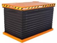 China Nylon Leather CNC Machine Lifting Table Bellows Cover - 4-Sided Protection with Welded Corners for sale