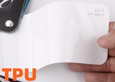 China 1.52x15m TPU Glossy white Vinyl Air Bubble Free Wrapping Glossy Sky Grey Paint Protection Smart Tint PPF Car Color Changing Film TPU tph PPF color for sale