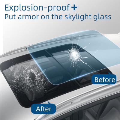 China Explosion-proof Protective TPU Sunroof PPF Auto Windshield Glass Window Tint Solar Film Car Roof Skylight Film for sale