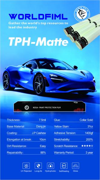 Quality Clear Matte PPF Paint Protection Film TPU Car Body Film 7.5mil for sale