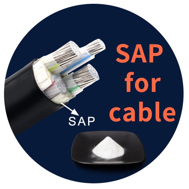 Cable-grade water-blocking polymer powder sample