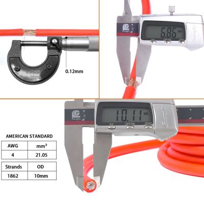 Cina Il silicone flessibile molle termoresistente cabla l'AWG 4 multiuso in vendita