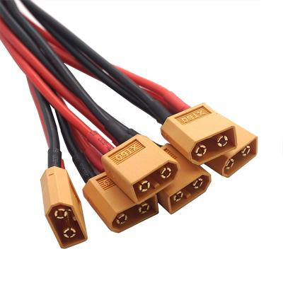China XT60 mannelijke RC-Laderskabel 4mm Banaanstop aan 6X-Siliconemateriaal Te koop