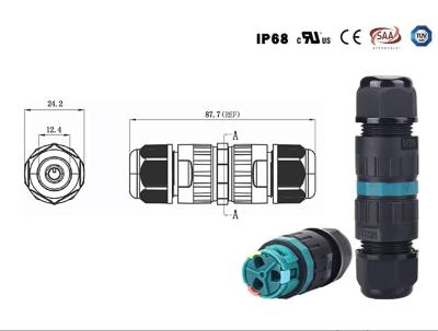 China IP68 Waterproof Quick Connector 2 Way 3 Core Electrical Junction Wire Connector for sale