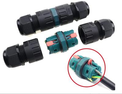 China IP68 Waterproof Quick Connector 2 Way 3 Core Electrical Junction Wire Connector for sale