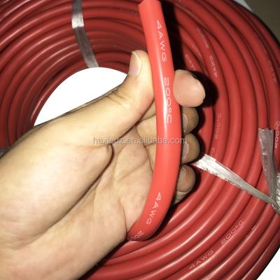 Cina Il silicone originale cabla 4 cavi dell'AWG misura il filo di rame in scatola nero rosso in vendita