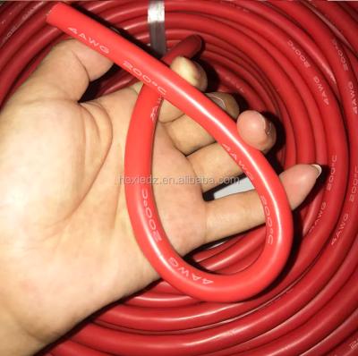 Cina Il silicone originale cabla 4 cavi dell'AWG misura il filo di rame in scatola nero rosso in vendita