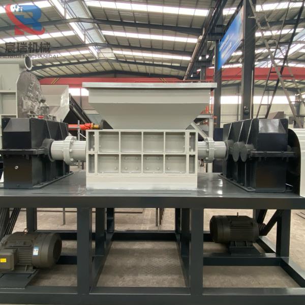 Quality Double Shaft Plastic Shredder Machine for Large Solid Plastic Waste Crushing for sale