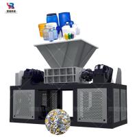 China Double Shaft Plastic Shredder Machine for Large Solid Plastic Waste Crushing for sale