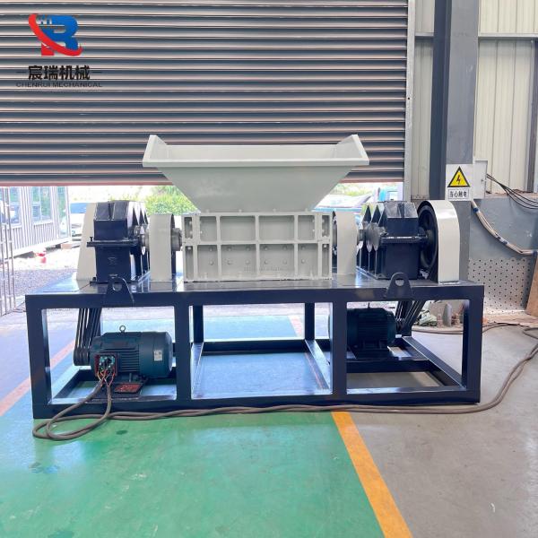 Quality Double Shaft Plastic Shredder Machine for Large Solid Plastic Waste Crushing for sale