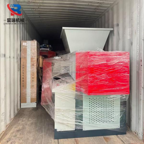 Quality Plastic Recycling Single Shaft Shredder for Hard Plastic Block Head Material for sale