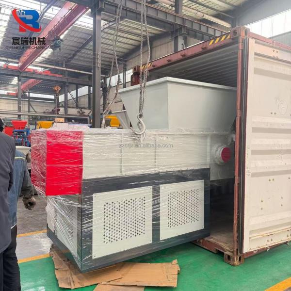 Quality Plastic Recycling Single Shaft Shredder for Hard Plastic Block Head Material for sale
