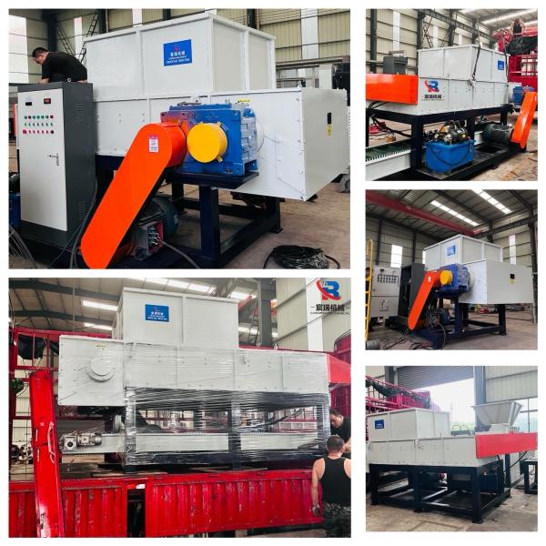 Quality Plastic Recycling Single Shaft Shredder for Hard Plastic Block Head Material for sale