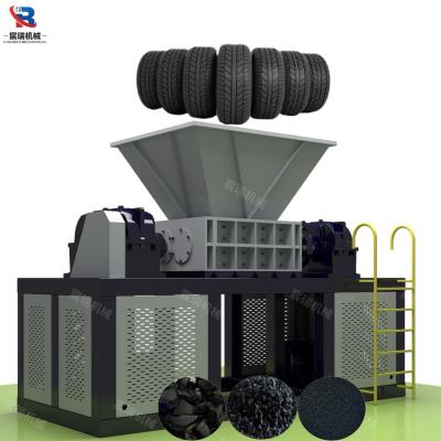 China 2025 New Model Tire/Plastic Shredder - PLC Control & Auto Reverse System for sale