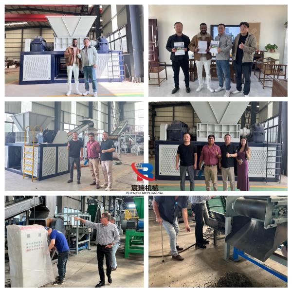 Quality 2025 New Model Tire/Plastic Shredder - PLC Control & Auto Reverse System for sale