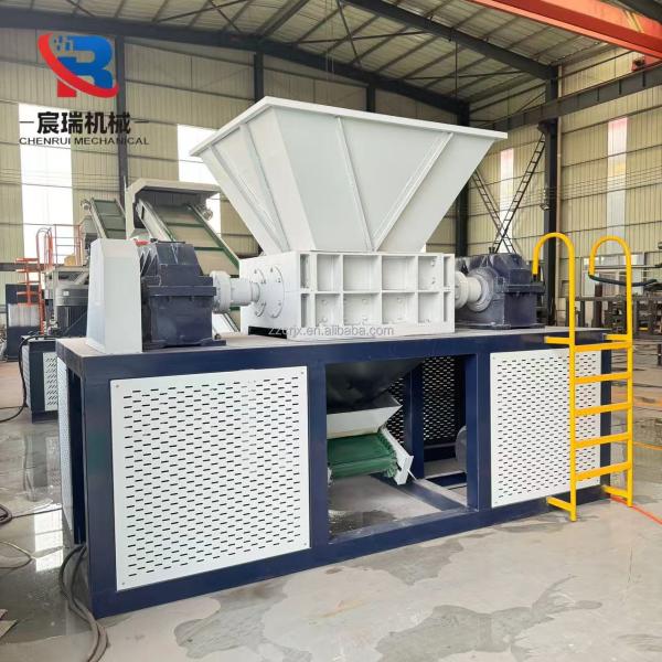 Quality Double Shaft Shredder Machine Multi-Function Solid Waste Plastic Metal Wood Tire for sale