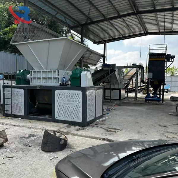 Quality Double Shaft Shredder Machine Multi-Function Solid Waste Plastic Metal Wood Tire for sale