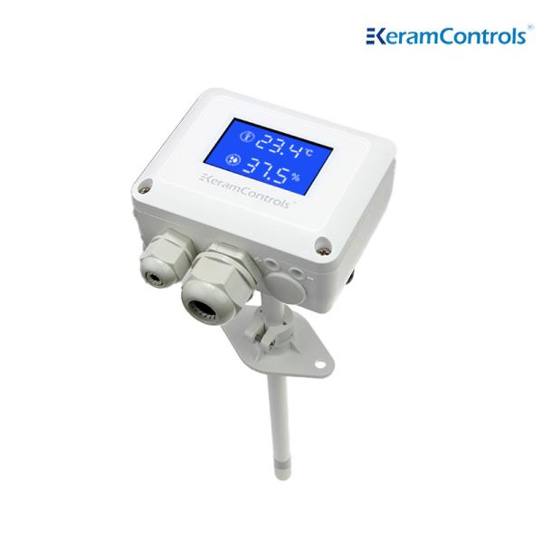 Quality 4-20mA IP65 Pressure Temperature Humidity Sensor Air Duct Mounted for sale