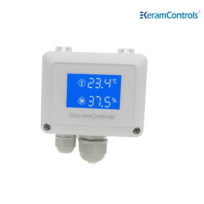 China Air Duct Mounted Sensor Transmitters Temp Humidity RS485 IP65 for sale