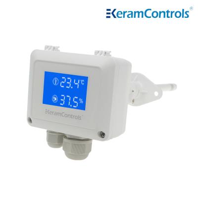 China 4-20mA LCD Display Temperature Humidity Transmitter For Hvac for sale