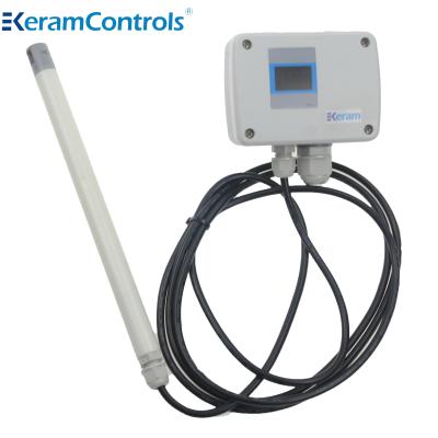 China Cable Type Air Velocity Transmitter 0-10V Output IP65 for sale