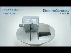 Pipeline Installation Duct Airflow Switch White Air Flow Paddle Switch