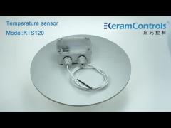 Dustproof IP65 Room Temperature Sensor Monitor 2 Wire Connection