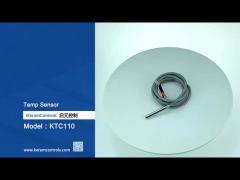 Silicone PT1000 PT100 Temperature Sensor 3 Wire