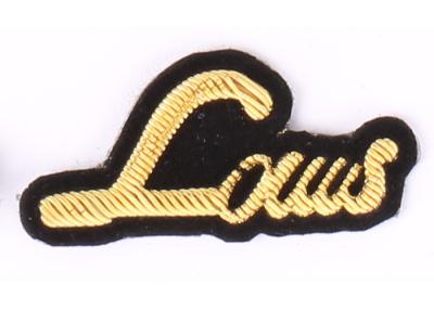 Cina Il motociclo ricamato nero e giallo rattoppa il ferro sulle toppe ricamate in vendita