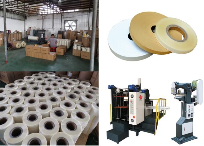 Brown Color Kraft Paper Pasting Tape For Sticking Rigid Box Four Corner 0