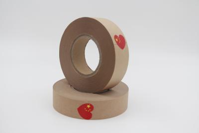 China Geprinte, niet-markerende, bruine Kraft warmsmeltbandkraan om schade aan goederen te voorkomen Te koop